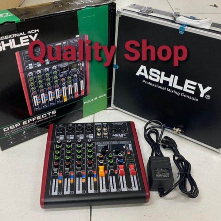 mixer Ashley 4 channel focus 400 plus koper | Lazada Indonesia