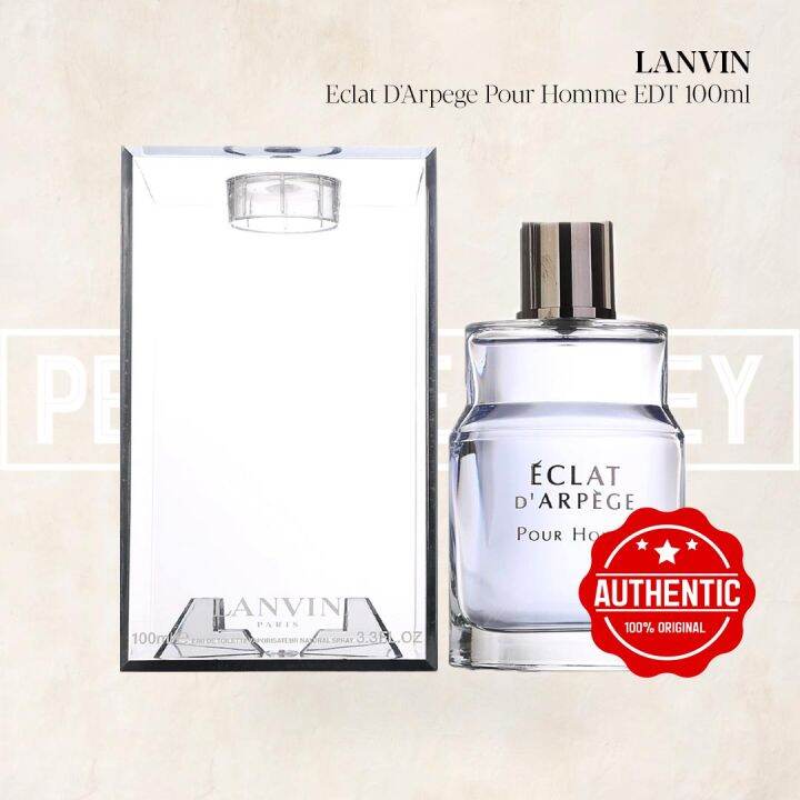 [PERFUME ALLEY] Lanvin Eclat D'Arpege Pour Homme EDT 100ml | Lazada Singapore