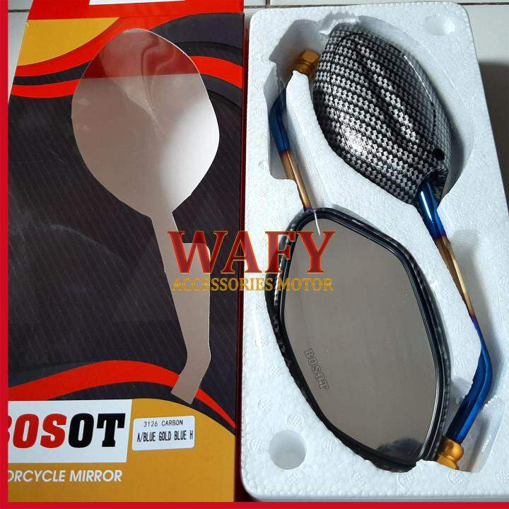 Kaca Spion Beat Carbon Bosot Tangkai Bakar 2 Tone Kacamata Spion Kaca ...