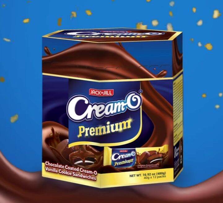 Cream-O Premium Chocolate Coated Cookie Sandwiches 480g | Lazada PH