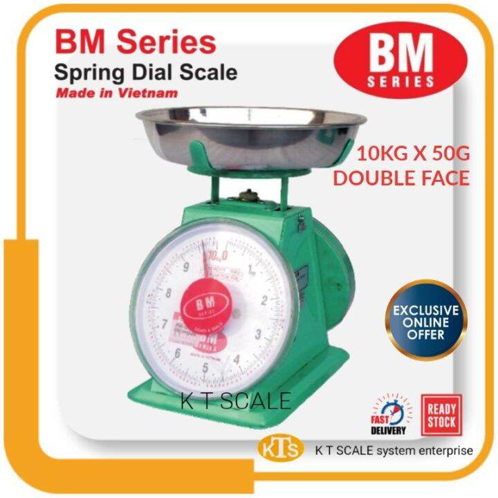 BM 10KG DOUBLE FACE SPRING SCALE | Lazada