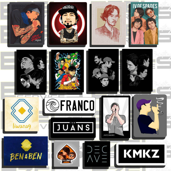 OPM Band stickers Glossy Vinyl Laminated | Lazada PH