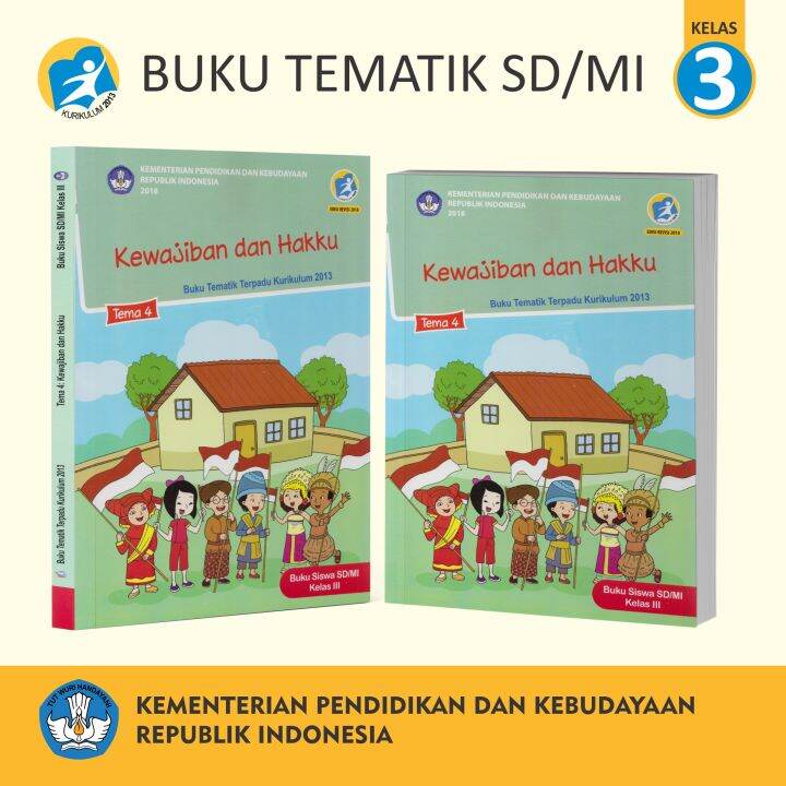 Buku Siswa Sd Mi Kelas 3 Tema 4 : Kewajiban Dan Hakku Edisi Revisi 2017 | Lazada Indonesia