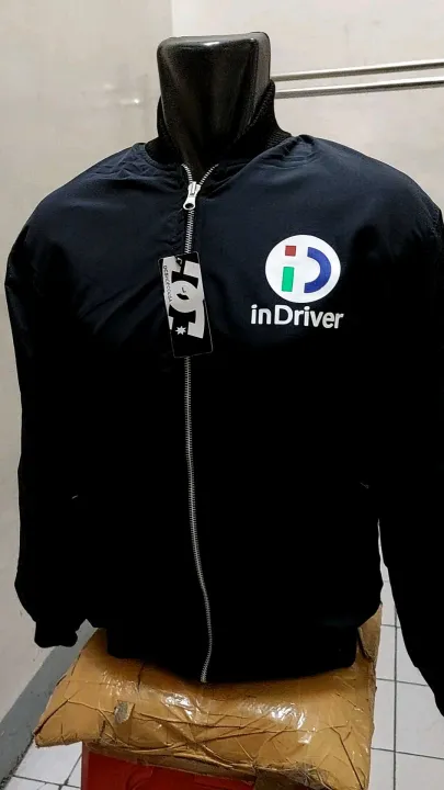 JAKET BOMBER INDRIVER PREMIUM TERBARU//JAKET BOMBER INDRIVER PARASUT ...