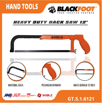 BLACKFOOT - Gergaji Besi, Pipa, Akrilik, Kayu & PVC (Heavy Duty Hacksaw ...