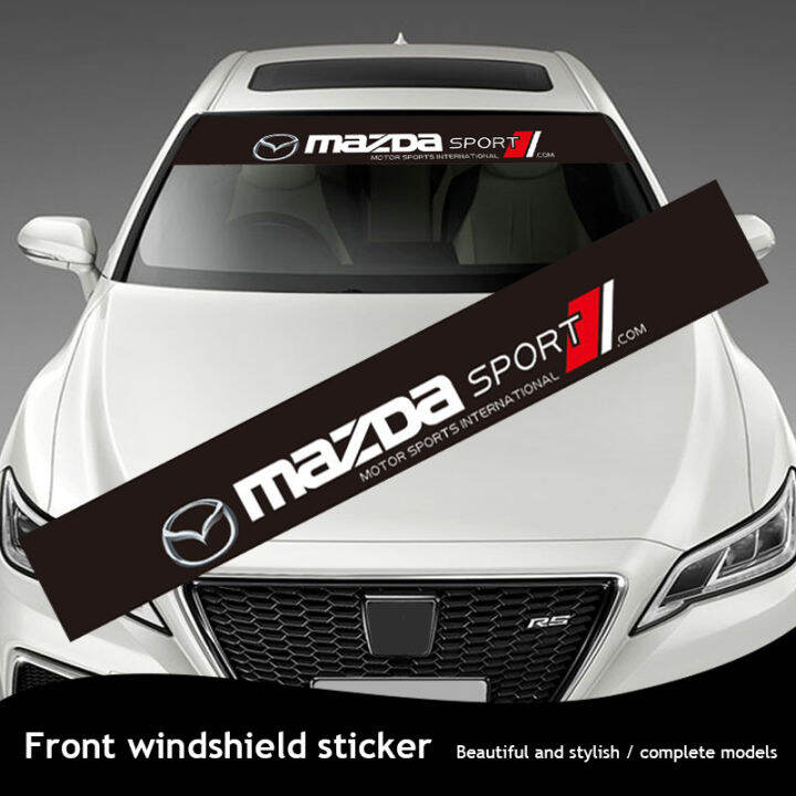 Car front windshield decorative sticker for Mazda RX-4 Mazda BT-50 ...