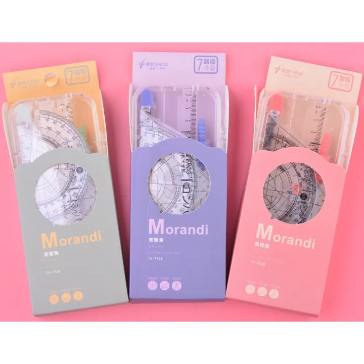 Little Frog Set Compasses Student drawing tool set Ruler | Lazada PH