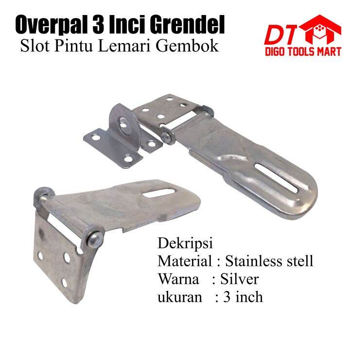 Overpal 3 Inci Overpal 300 Grendel Gembok Slot Gembok Tebal | Lazada ...