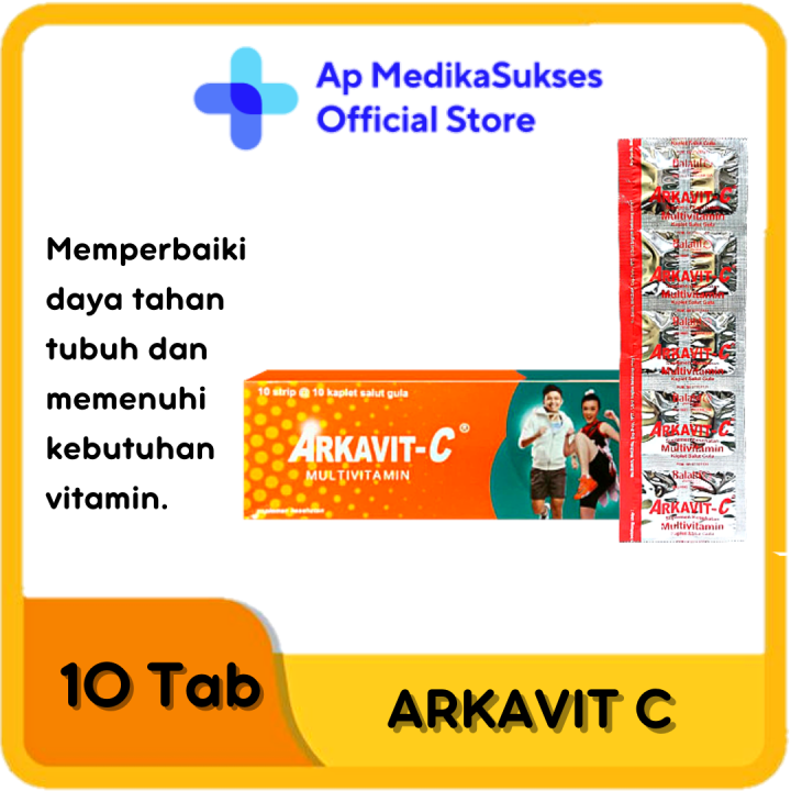 Arkavit-C Multivitamin 10 Kaplet Multivitamin Daya | Lazada Indonesia