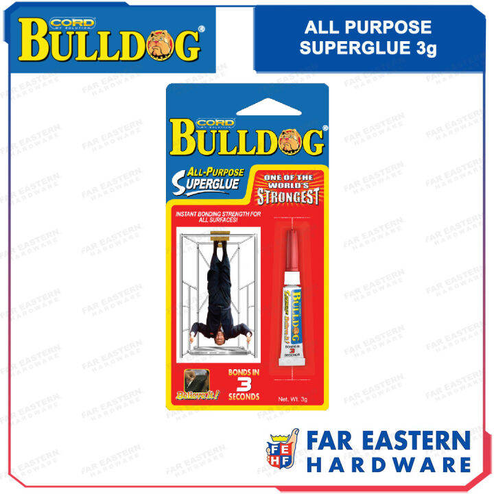 BULLDOG All Purpose Superglue Shoes Super Glue 3g | Lazada PH