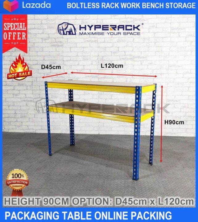 Boltless Rack Work Bench Storage Rack Packaging Table Online Packing ...