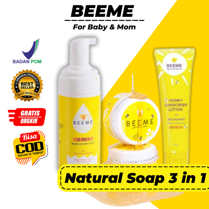 BEEME Skincare Mom & Baby - Skincare Ibu dan Anak - Honey Sunscreen ...