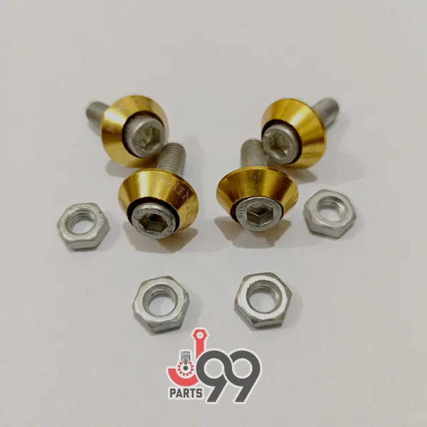 BAUT PLAT NOMOR BAUT MONEL GOLD [4 PCS] | Lazada Indonesia