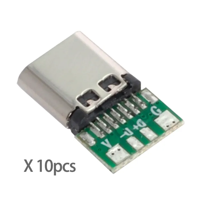 Chenyang 10set DIY 4pin USB 2.0 Type C Female Socket Connector SMT type ...