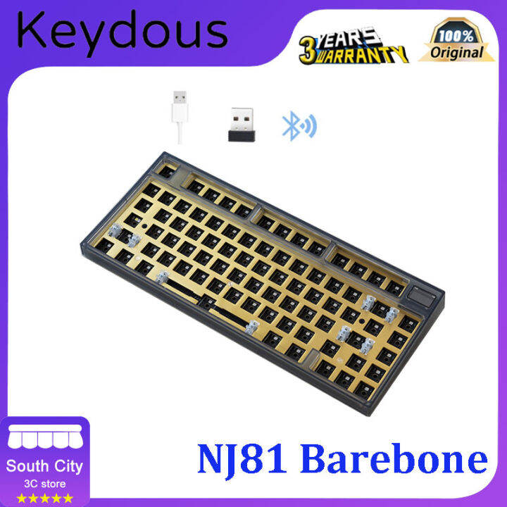 Keydous NJ81 Bluetooth ไร้สายสามโหมดสลับ75% ด้วยคีย์บอร์ดแบบกลไกแบบอิน ...