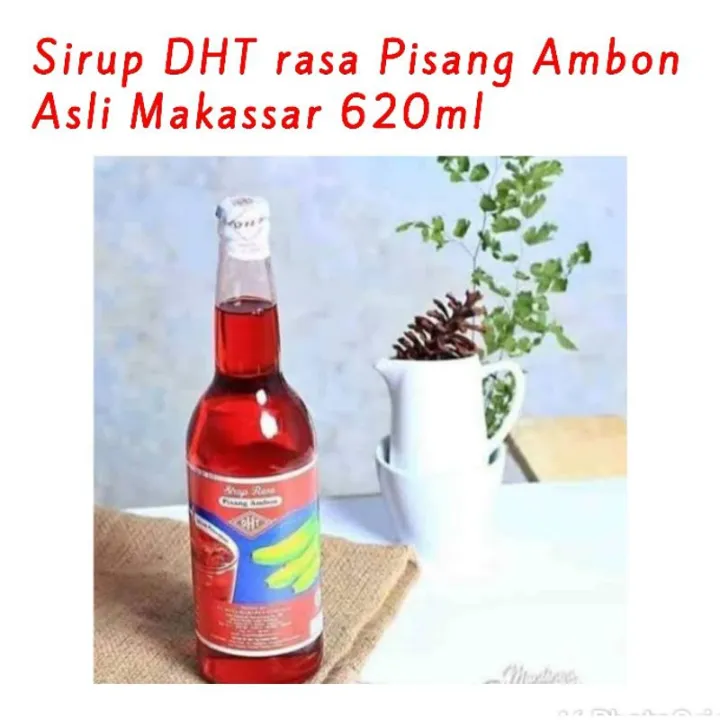 Sirup Merah DHT Asli Makassar Rasa Pisang Ambon 620ml | Lazada Indonesia