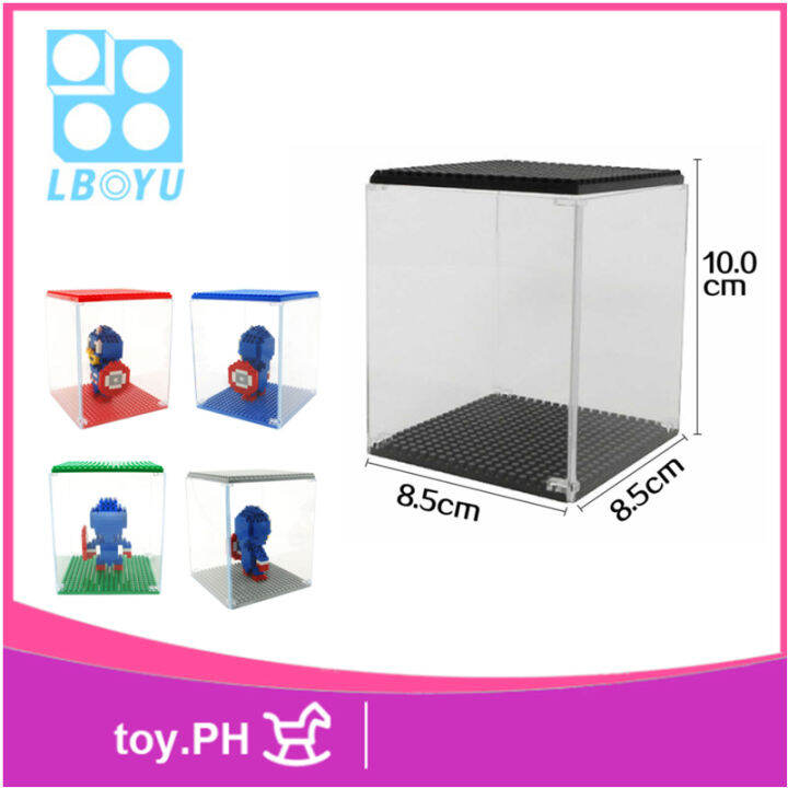 BOYU Micro Building Blocks Display Box Case LED Light（8.5x8.5x10cm ...