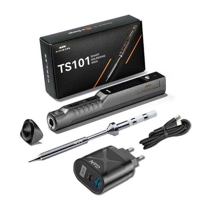 TS101 Soldering Iron Electric 65W Temperature Adjustable Programming ... TS101 Soldering Iron Electric 65W Temperature Adjustable Programming ...