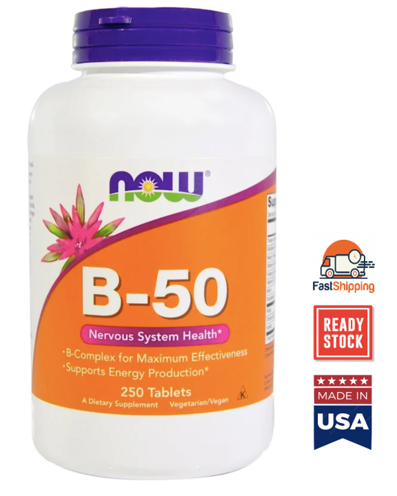 ⭐Ready Stocks⭐Vitamin B-50, Vitamin B Complex with Niacin, B-6, Folic ...