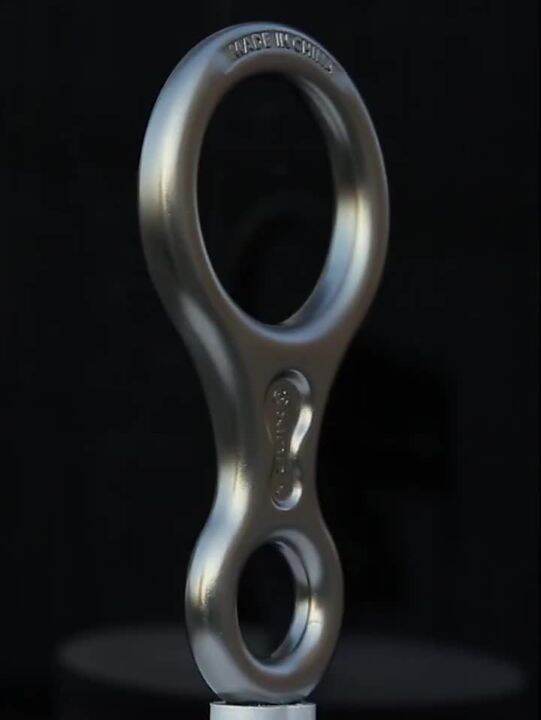 XINDA Rock Climbing 8-Shape Ring Abseiling Device 35kN Descender Belay ...