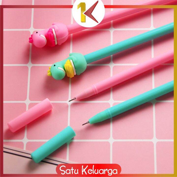 SK-A33 Pulpen Karakter Dinosaur / Pulpen Gel Dinosaurus Pena Pen Dino ...