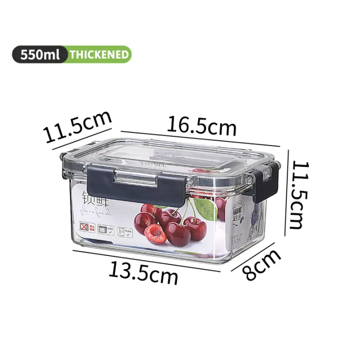 Upstyle Transparent Sealed Storage Box Kitchen Food Grain Containers ...
