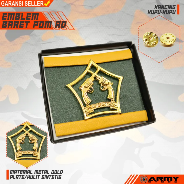 Emblem baret POM AD/ PM AD/ Polisi militer | Lazada Indonesia