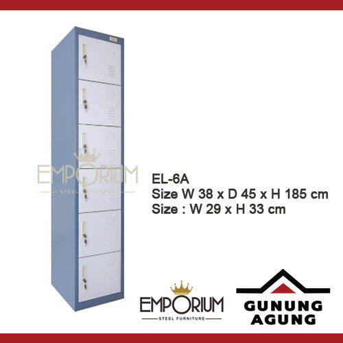 Loker Karyawan Besi 6 pintu EL-6A - Locker Besi 6 Pintu Emporium ...