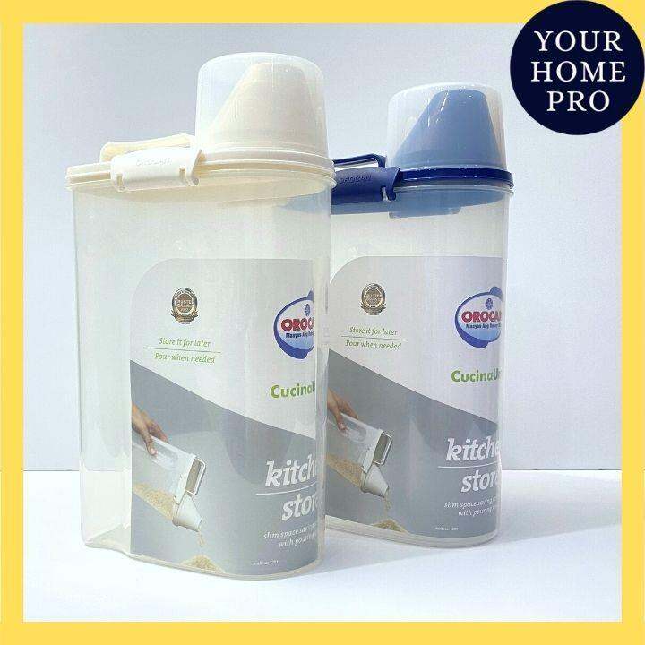 Orocan 2kg Kitchen Organizer Cereal Dispenser Dog Cat Food Laundry ...