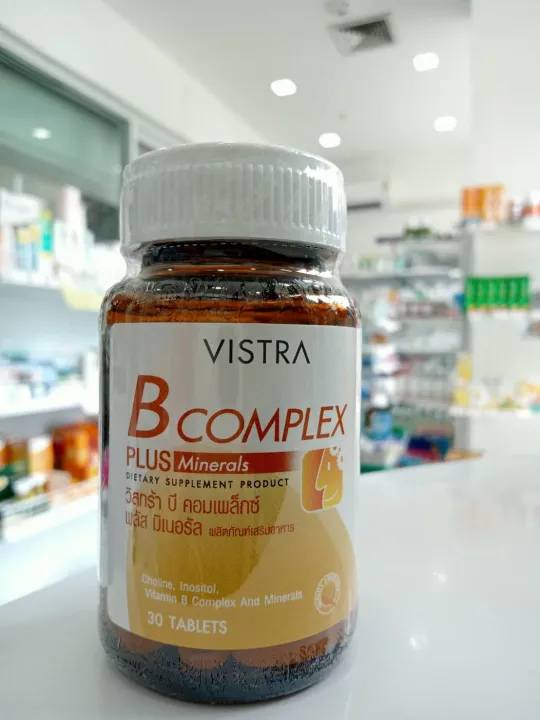 Vistra B complex Plus Minerals วิสทร้า บี คอมเพล็กซ์ พลัส มิเนอรัล 30 ...