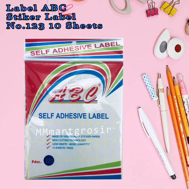 Label ABC / Stiker Label / No.123 / 10 Sheets | Lazada Indonesia