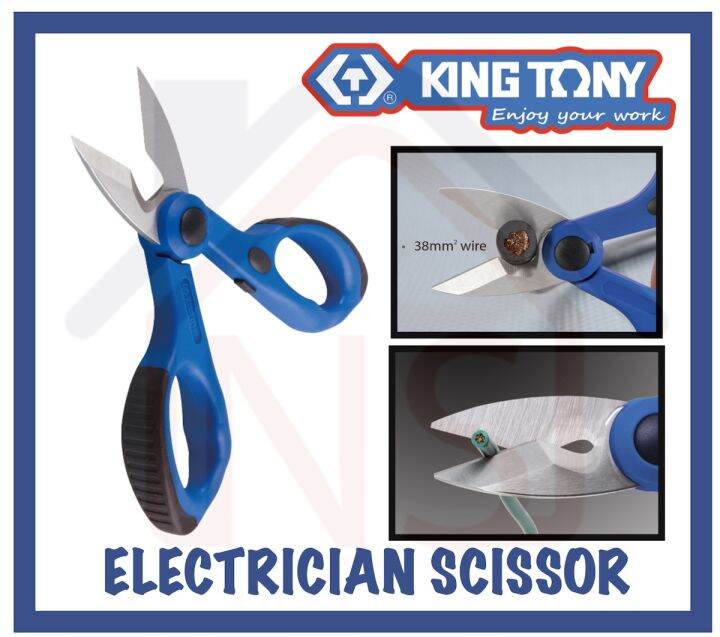 KING TONY 6AB13-06 Heavy Duty Electrician Scissors Cable Cutter ...