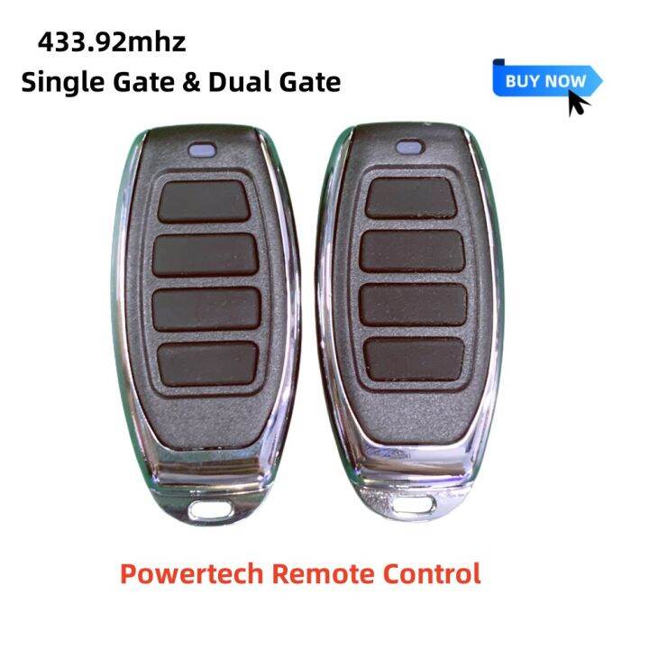 433mhz PR2 POWERTECH Garage Door Remote Control For Single Gate or Dual ...