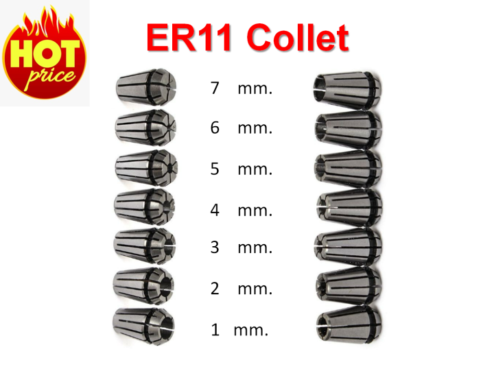 ER11 Spring Collet สำหรับ CNC Engrave และ CNC milling Lathe Tool ขนาด 1 ...