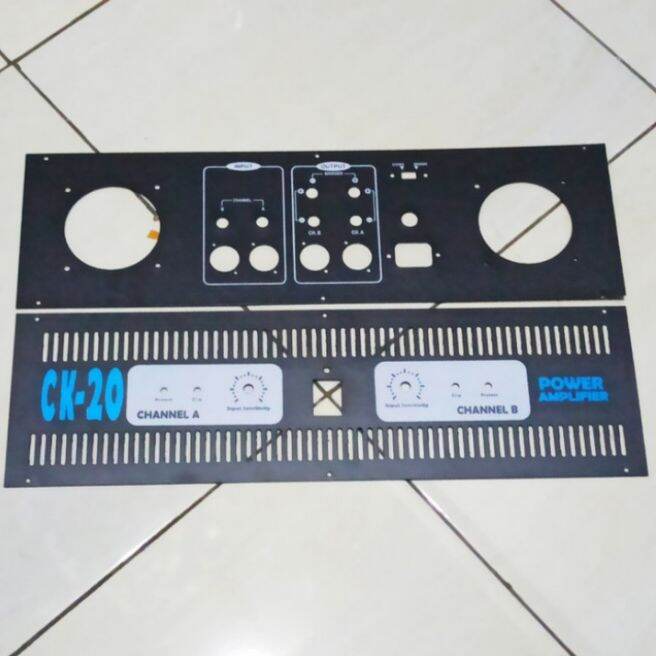 Plat Panel Depan Belakang Profesional Power Amplifier Stereo CK20 ...