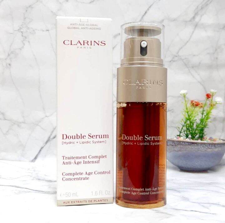 Clarins Double Serum Complete Age Control Concentrate 50ml | Lazada.co.th
