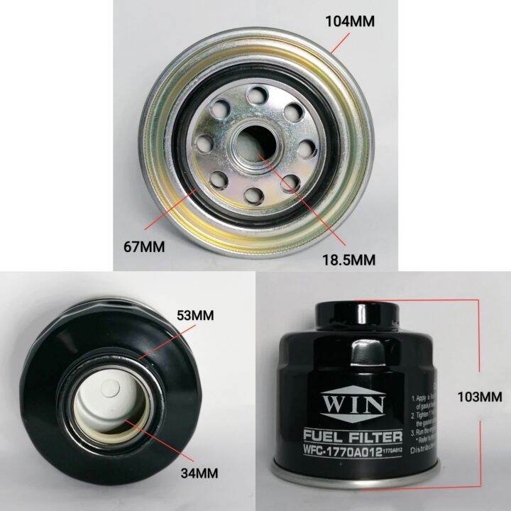 FUEL FILTER ( 1770A012 ) MITSUBISHI STRADA / L200 TRITON 4X4 4M41 2005 ...