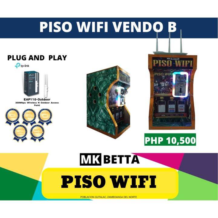 PISO WIFI VENDO MACHINE PLUG AND PLAY/VLAN READY | Lazada PH