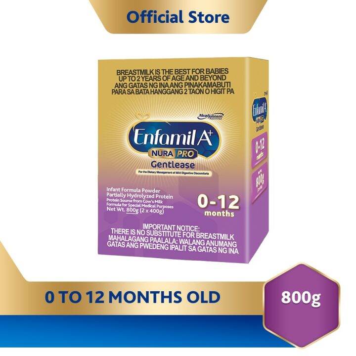 Enfamil A Nurapro Gentlease 800g Infant Formula Powder for 0-12 Months | Lazada PH