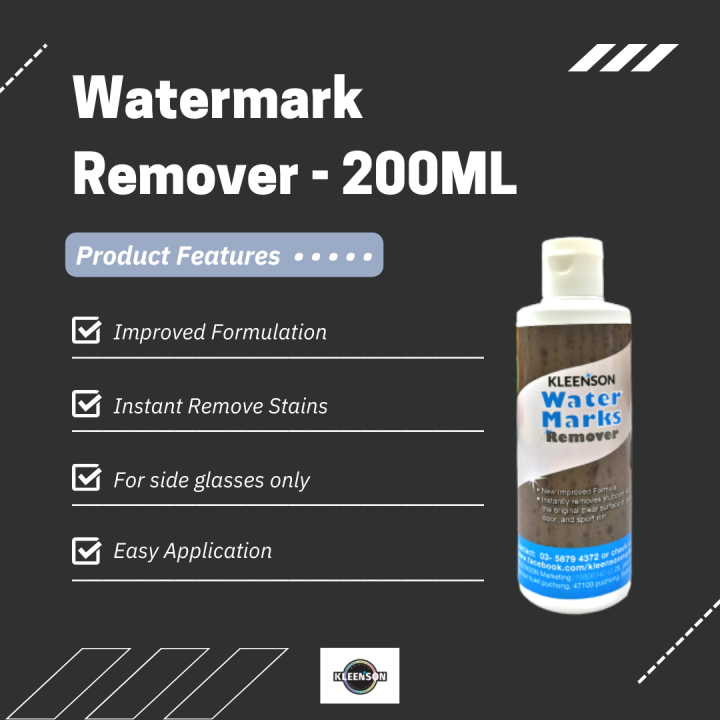 Car Glasses Watermark Remover 200ml | Remove Stain | Fast and Clean ...