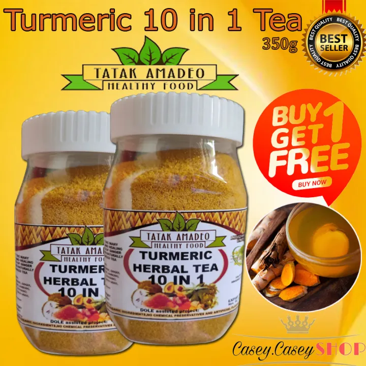 Amadeo turmeric 10 in 1 Ginger Herbal Tea 350g (Bottle) Tatak Amadeo ...