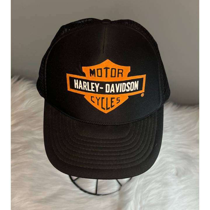 2022 Vintage Rare Harley-Davidson Classic Shield Logo Trucker Hat ...