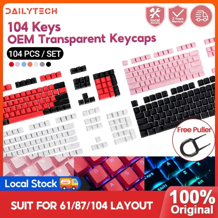 Open A ⚡Local Stock⚡ 104 Keys Keycaps for Mechanical Keyboard Keycap ...