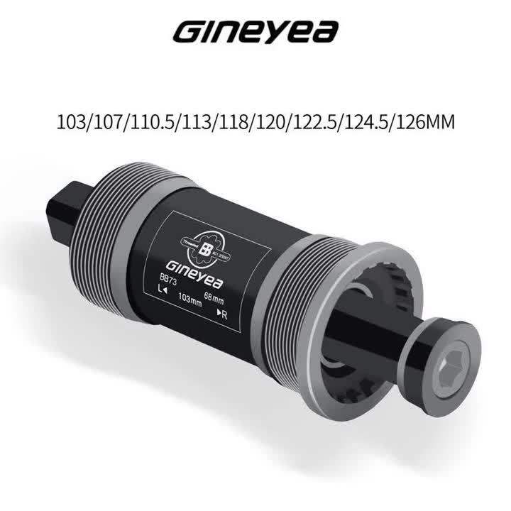 GINEYEA BB73จักรยานเสือภูเขาช่องสี่เหลี่ยมวงเล็บด้านล่าง EIEIO ซีลแบริ่ง BB ด้วยสกรู68*103-126 ...