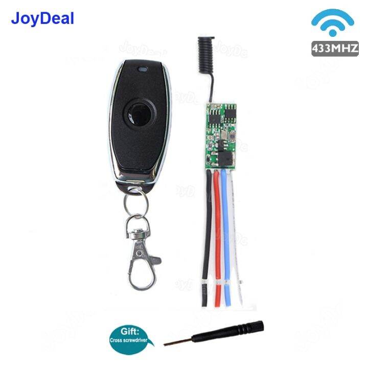 433Mhz DC 3.6V 6V 12V 24V 1CH Mini Relay Wireless RF Remote Control ...