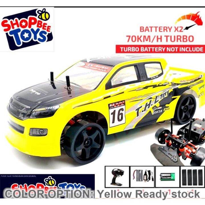 Rc Car 1:10 ,70 Km/h With 2 Battery Operated, Turbo Rc Car,rc 4wd Drift ...
