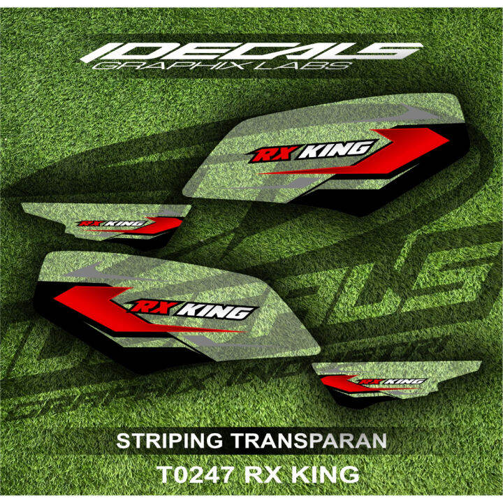 t0247 sticker striping transparan motor rx king bisa custom desain ...