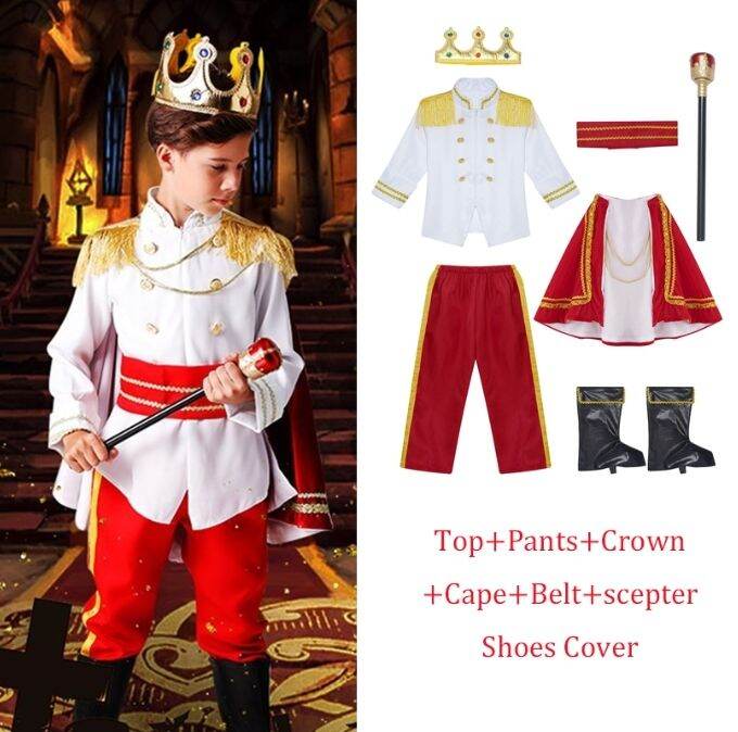 Halloween Prince Costume for boys Cosplay Halloween Costume for Kids ...