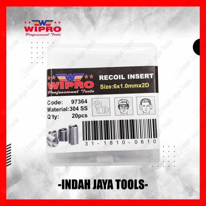 WIPRO 97364 Grip Coil M 6 x 1.0 2D Tap Drat Tambah Recoil | Lazada ...
