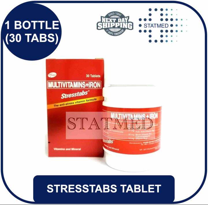 Stresstabs Multivitamins + Iron [30 tablets] | Lazada PH